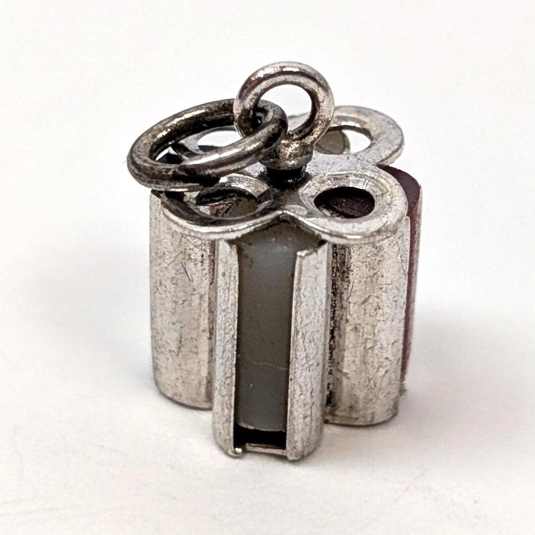 Vintage Sterling Poker Chip Dispenser Charm - Articulating 925 Jewelry ...