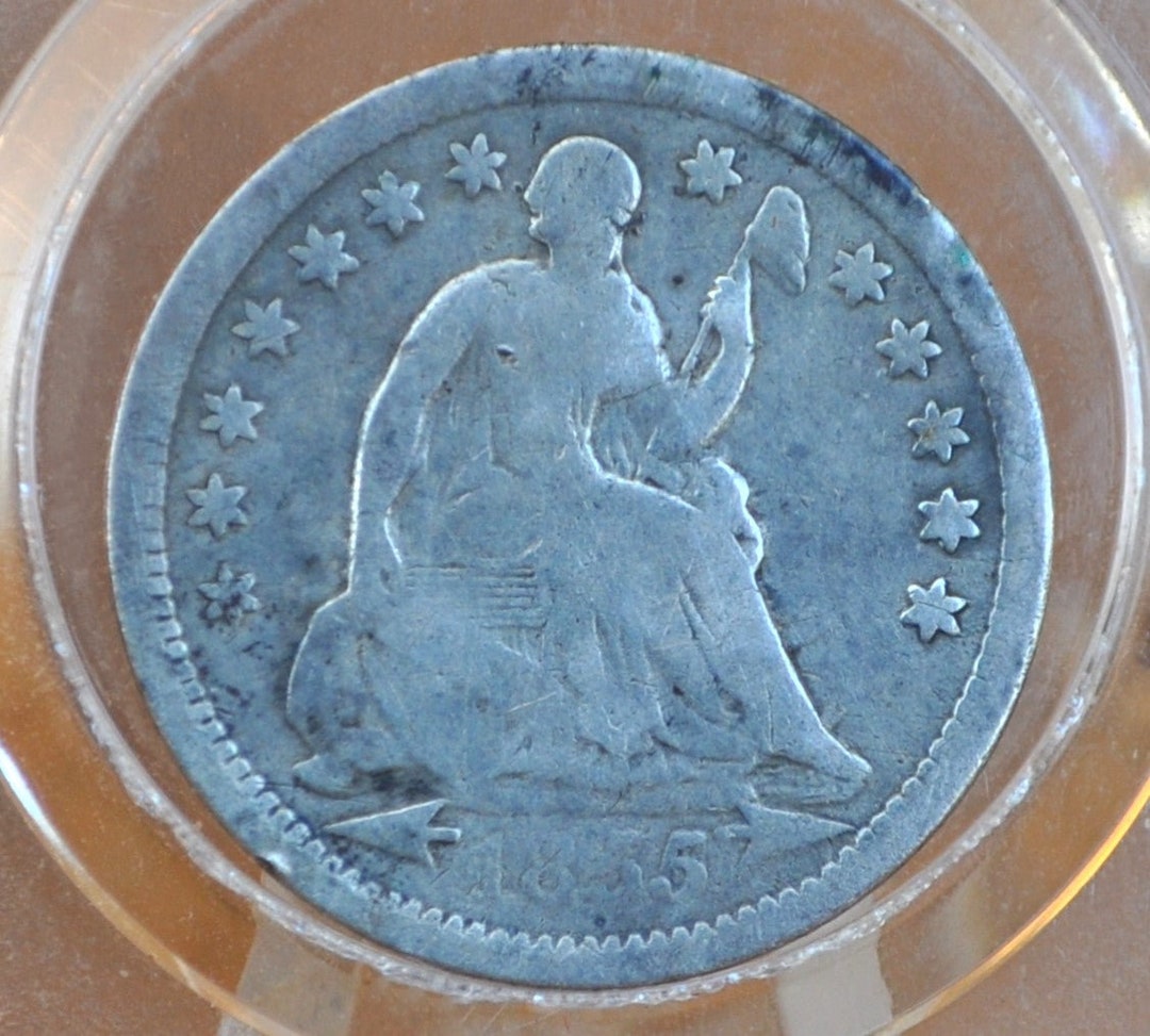 1855 Seated Liberty Half Dime - G (good) - Good Detail - 1855 Half Dime - Early American Coin - Etsy