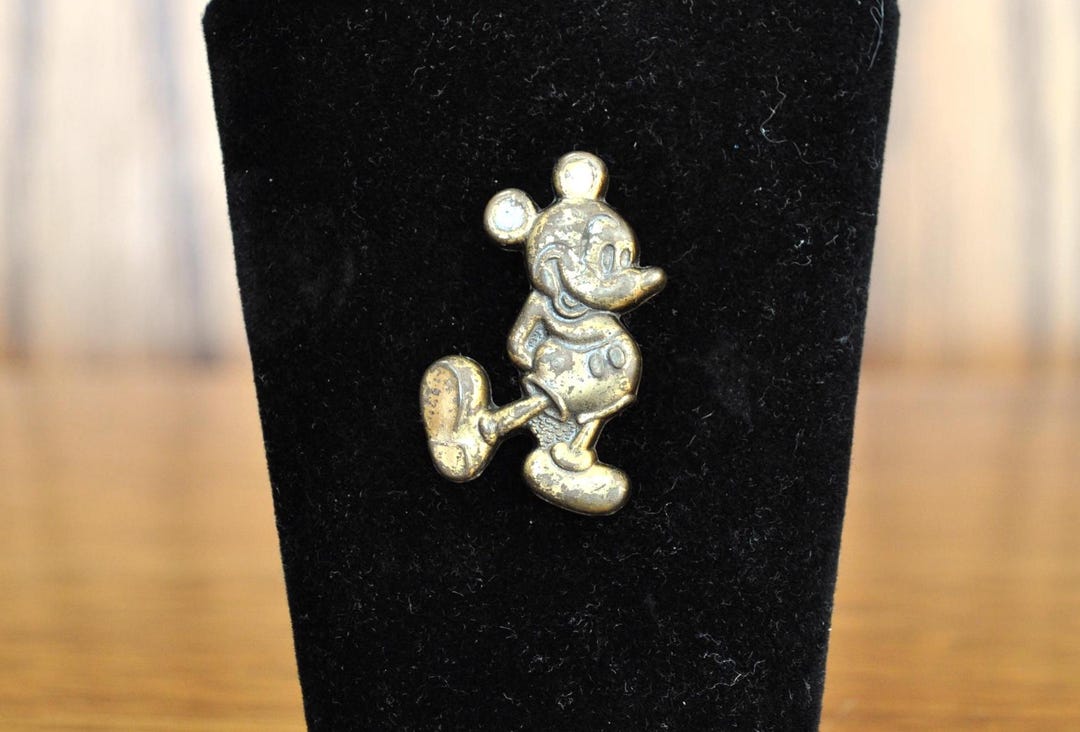 Vintage Disney Mickey Mouse Pin Stamped disney Collectible Vintage ...
