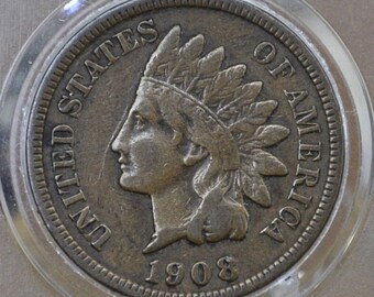 Authentic 1908-S Indian Head Penny Rare Key Date Gorgeous - Etsy
