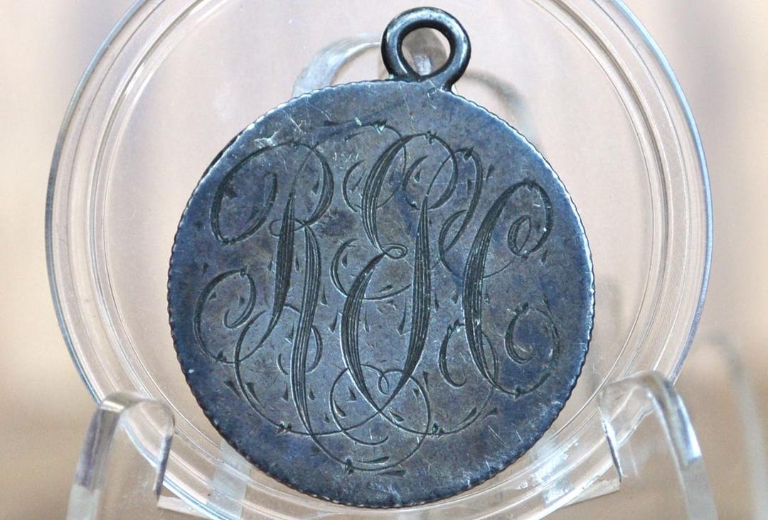 Genuine Antique Love Token, RH Made From an 1896 Spanish Silver Coin ...