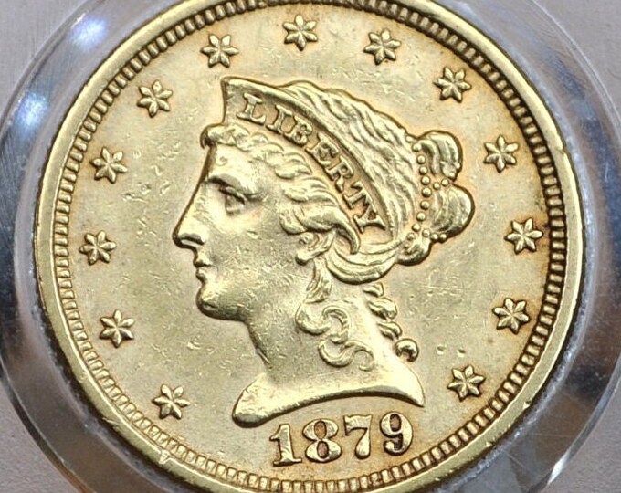 1879 2.5 Dollar Gold Coin - MS62, Uncirculated - Two and a Half Dollar ...
