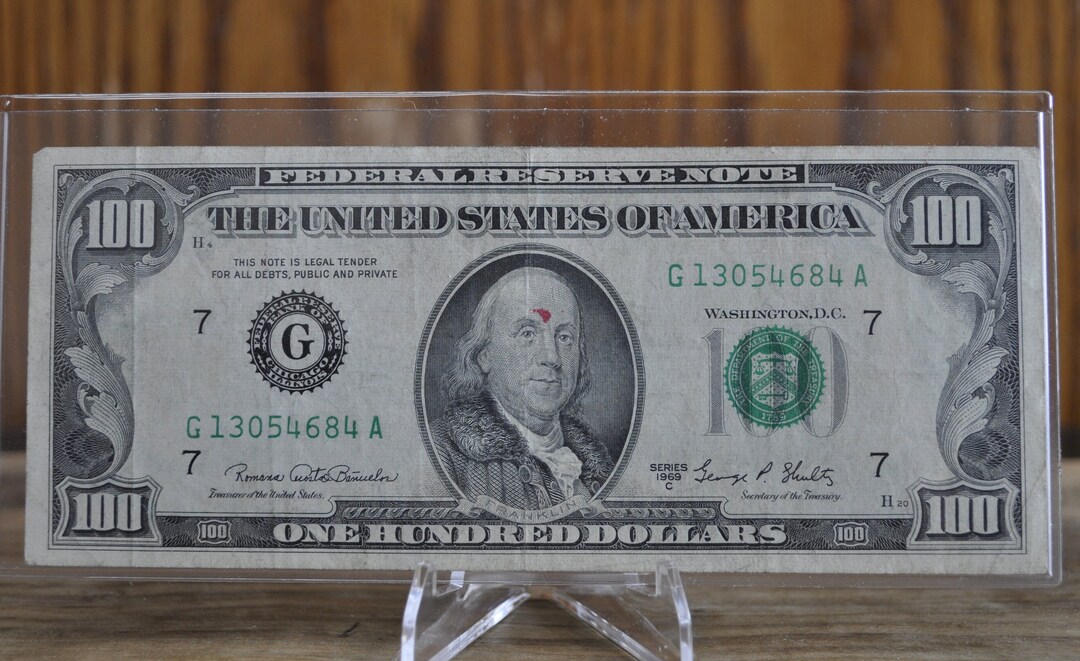 1969 C 100 Dollar Federal Reserve Note XF Extremely Fine Etsy 1969-c-100-dollar-federal-reserve-note-xf-extremely-fine-etsy