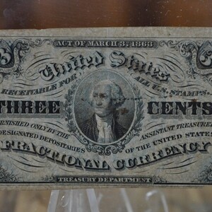 1863 3 Cent Fractional Currency Choose by Grade / Condition 3rd Issue ...