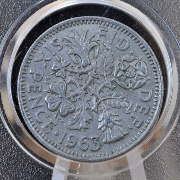 60th 1963 Sixpence - Etsy
