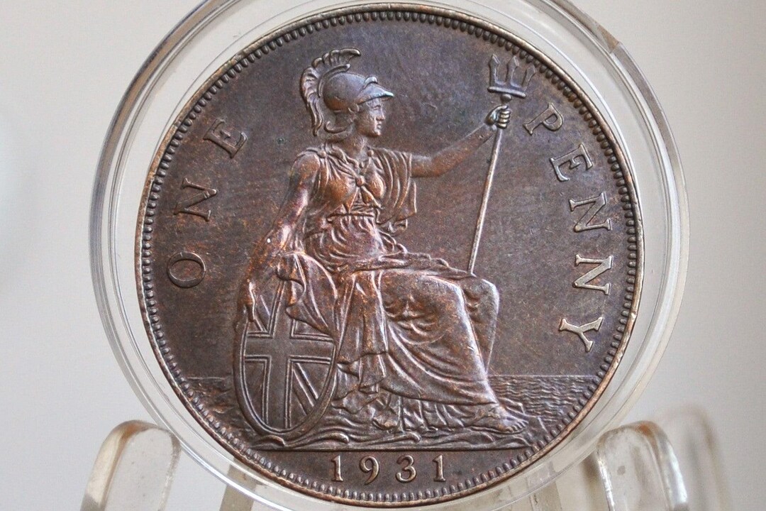 1931 Great Britain One Penny - Choose by Grade / Coin - UK Large Penny ...