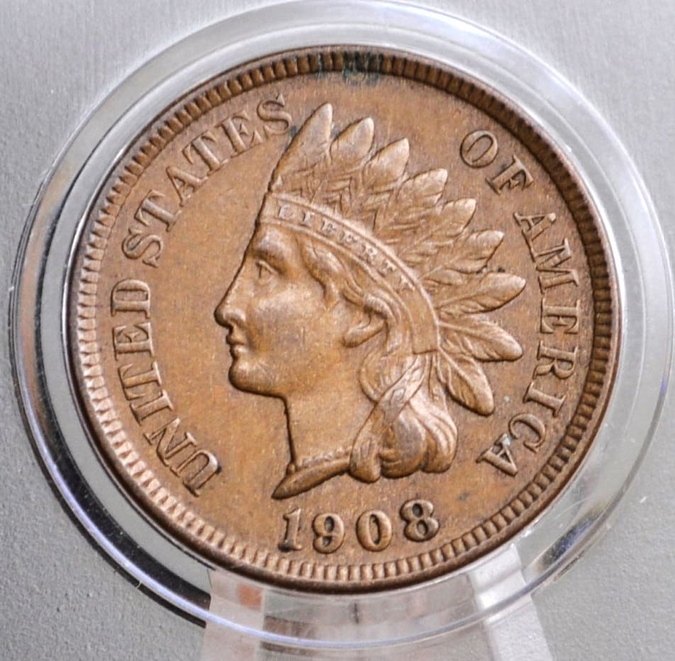 1908 Indian Head Penny - Choose by Grade / Condition - Philadelphia ...