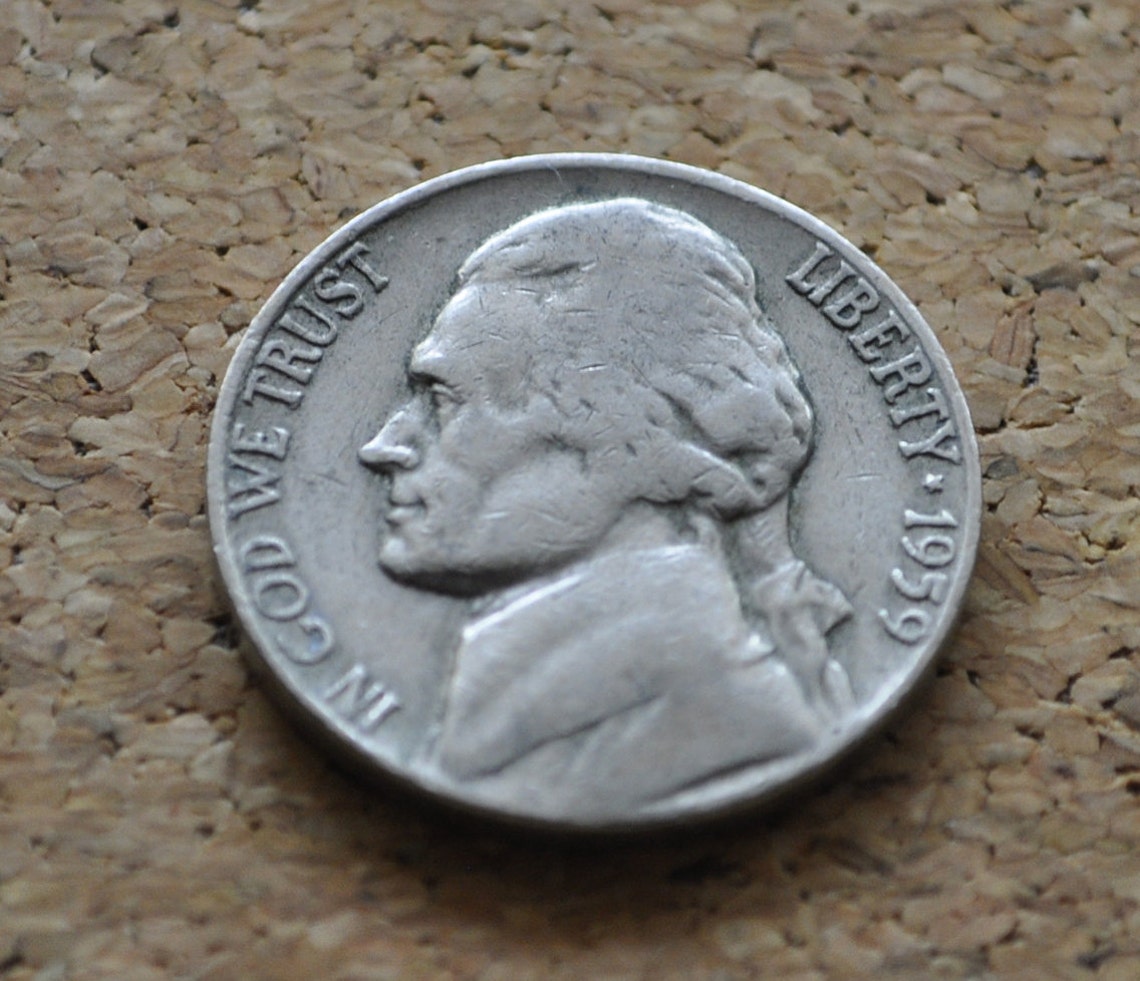 1959 P&D Jefferson Nickel - Denver Mint, Philadelphia Mint - 1959 D ...