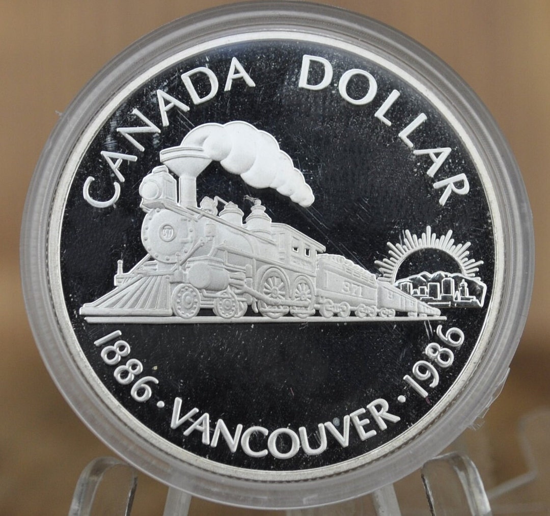 1986 Canadian Silver Dollar - BU (uncirculated), Gem Proof - 50% Silver ...