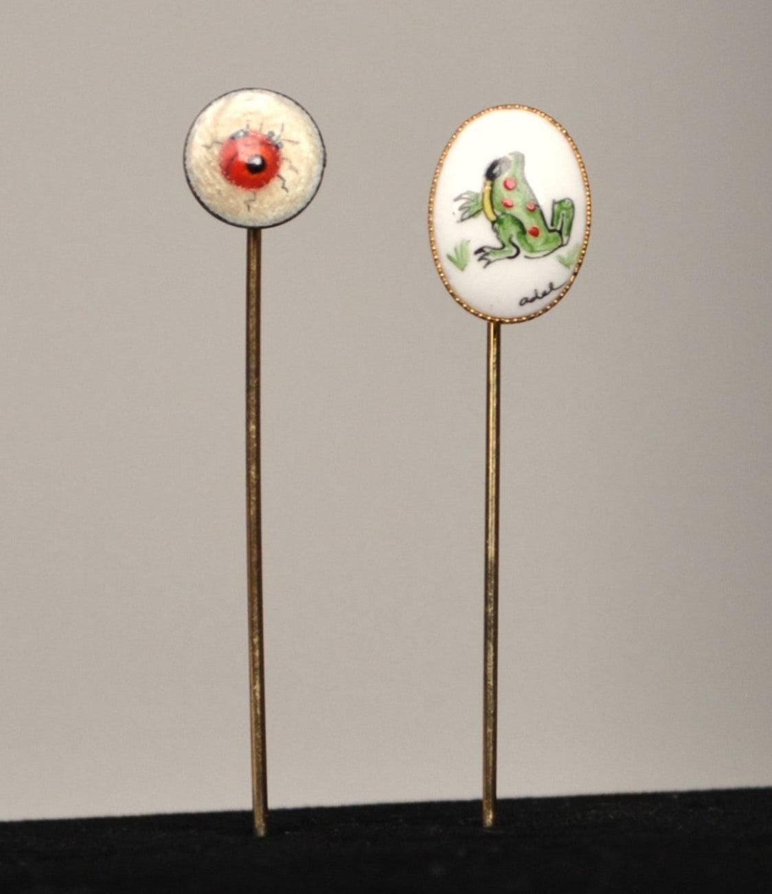 Vintage Hat Stick Pins! Choice of Pin! Some Signed - Gold and Silver ...