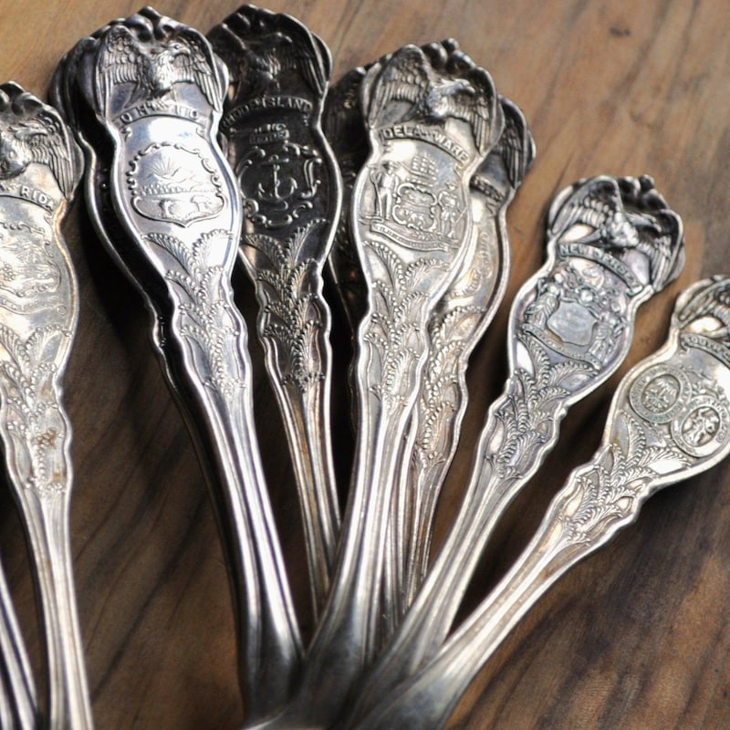Mint Sterling Spoon Set - Etsy