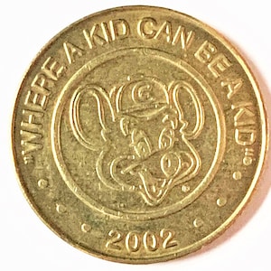Chuck E. Cheese Tokens - 1980 to 2OO8 - Retro Coin - Chuckecheese Token ...