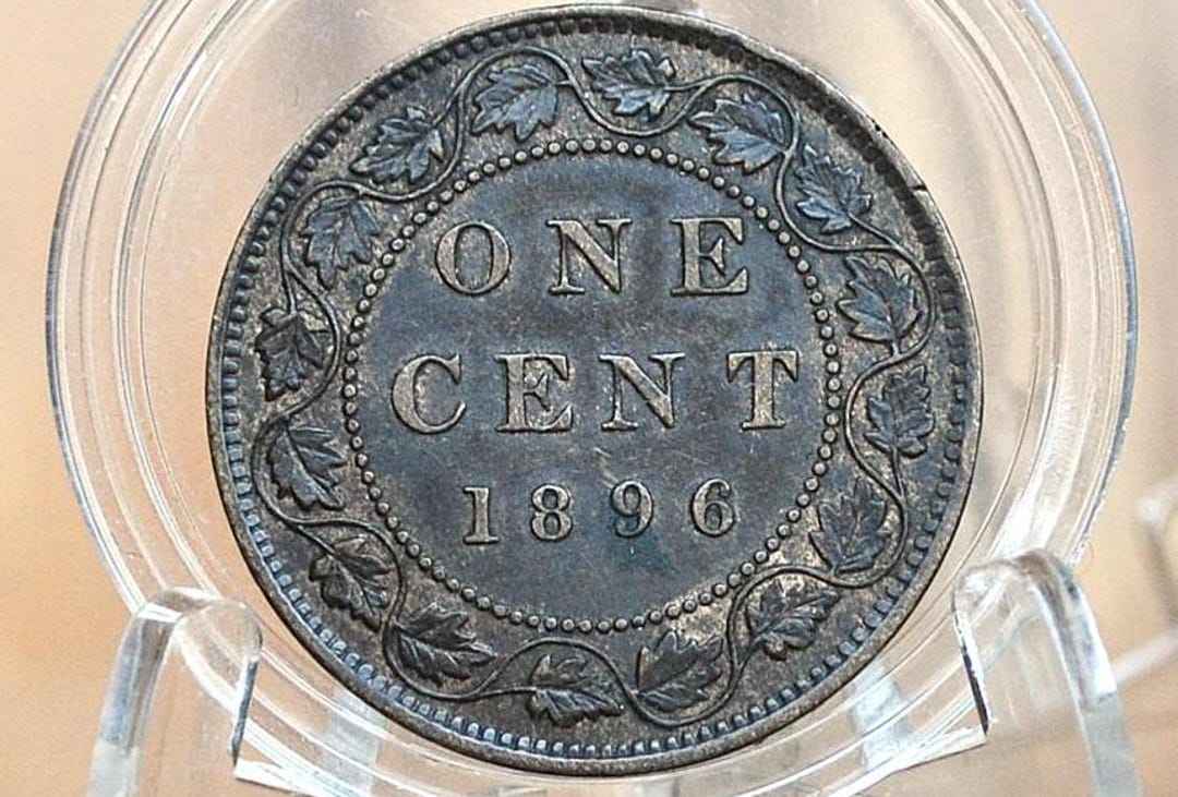 1896 Canadian Cent - VF (very Fine) Condition - Queen Victoria - One ...