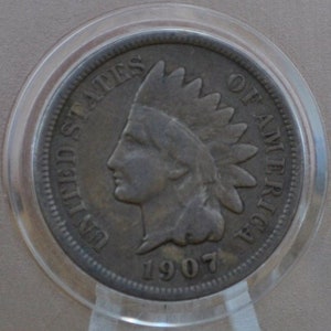 1907 Indian Head Penny - Choose by Grade / Condition - 1907 Indian Head ...