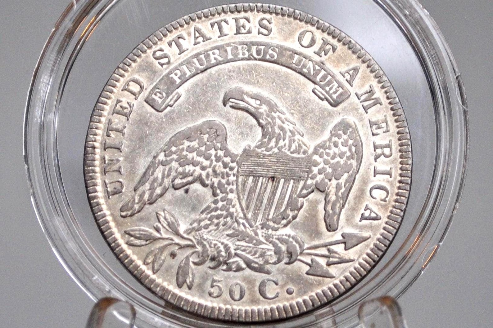 1834 Capped Bust Half Dollar - AU - Large Date Variety - Great Coin ...