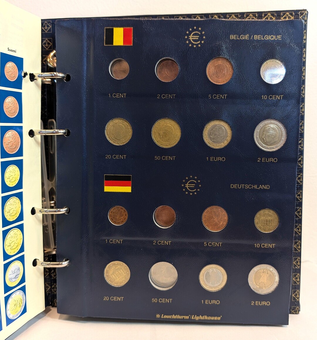Lighthouse Euro Coin Album Partially Completed - Partially Completed ...