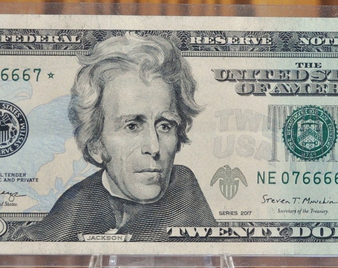 20 Dollar Federal Reserve Star Note - Great Condition - Crazy Serial ...