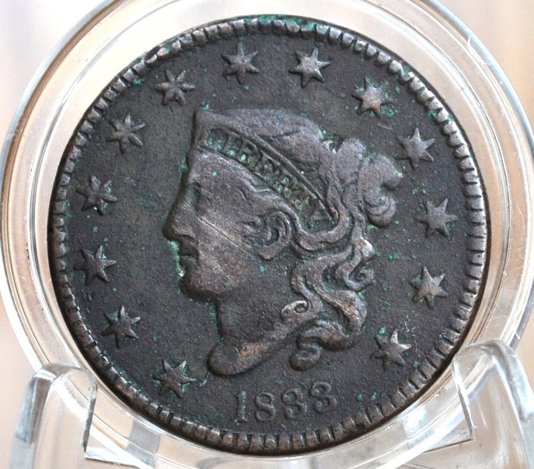 1833 Matron Head Large Cent - Choose by Coin / Grade - 1833 Liberty ...
