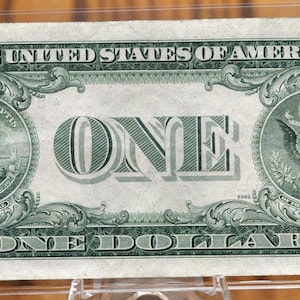 1935-F Silver Certificate 1 Dollar Star Note - AU (almost Uncirculated) - *-F Block - 1935F Blue ...