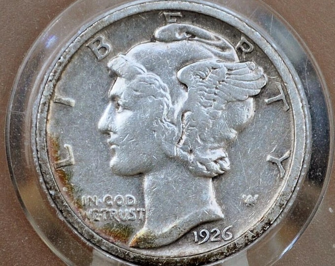 Rare Copper Color Dime NO Clad Layer ANACS Error Coin- Error Dime With ...