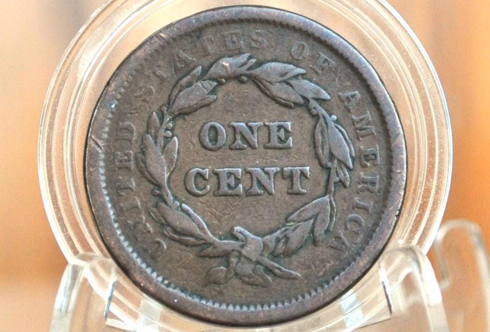 1840 Braided Hair Large Cent - Choose by Grade / Coin - 1840 Coronet ...