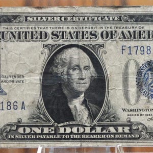 1934 1 Dollar Silver Certificate - Choose by Grade - Fr#1606 - Funny ...