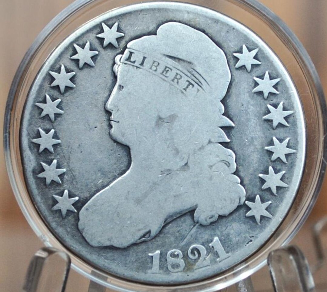 1821 Capped Bust Half Dollar - Good - Affordable Price - 1821 Half ...