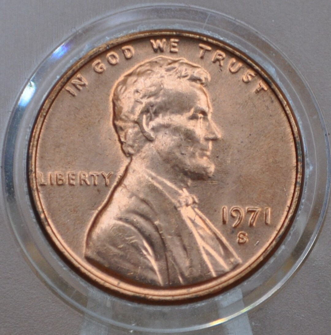 1971 P,D,S Lincoln Memorial Penny - BU - Philadelphia, Denver, San ...