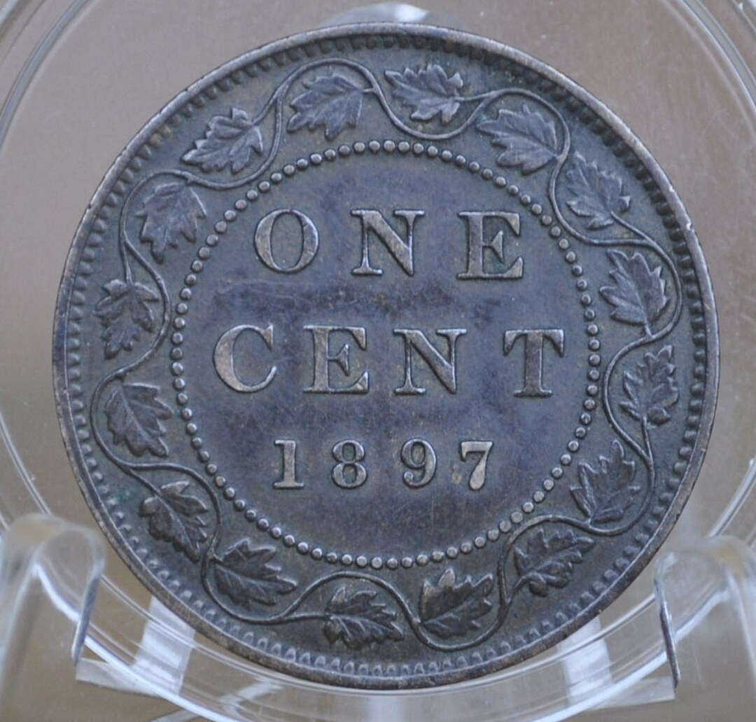 1897 Canadian One Cent - XF (extremely Fine) Condition - Queen Victoria ...