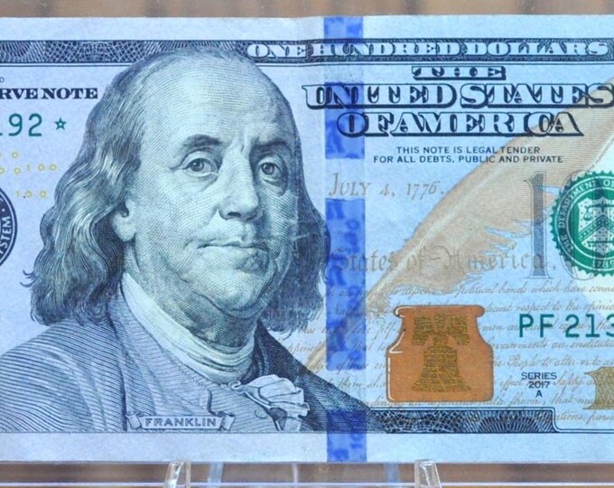 2017A 100 Dollar Federal Reserve Star Note - Fancy Serial Number ...