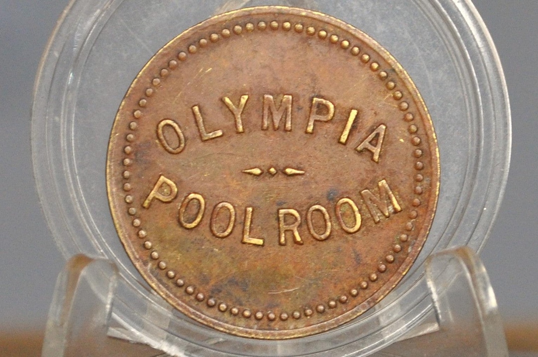 Olympia Pool Room 2 Cent Trade Token - Antique Trade Token 2 Cents at ...