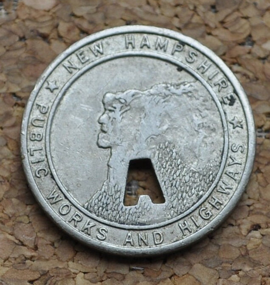 New Hampshire Toll Tokens - Old Man on the Mountain - Transit Authority ...