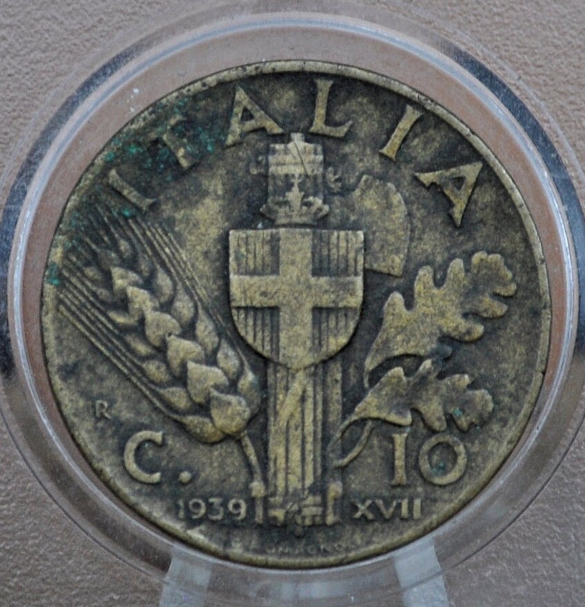 1920's 30s & 40s Italian 10 Cent Coins - Choose by Date - 1935 Italy 10 ...