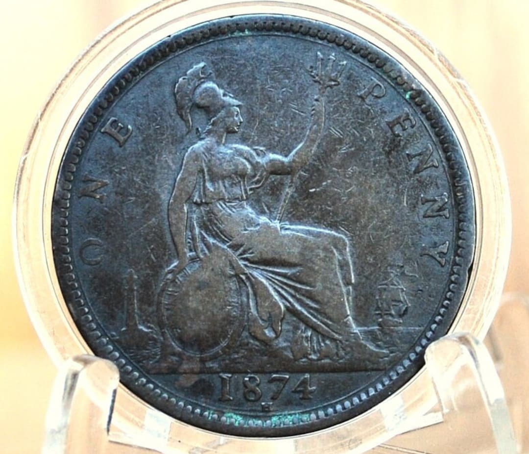 1874 Great Britain One Penny - VF (very Fine) Grade/condition - UK ...