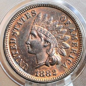 1882 Indian Head Cent - Choose by Grade / Condition - Indian Head Penny ...