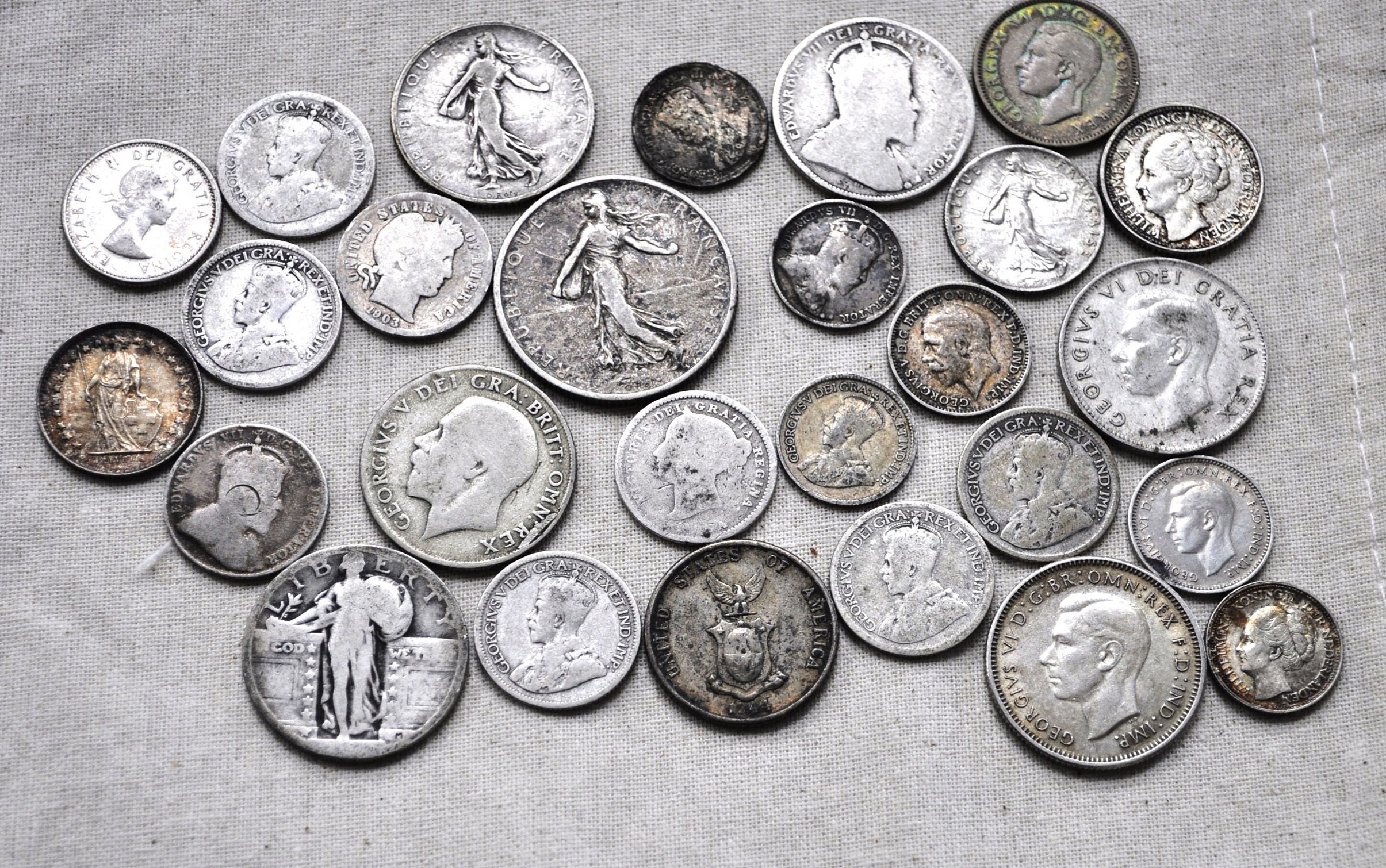 Silver coins store