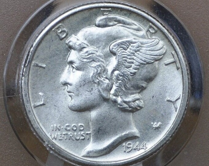 1944 Silver Mercury Dime, 90 Percent Silver - Etsy