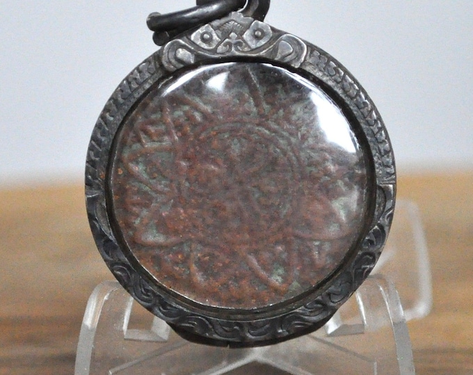 Thai "rian" Coin Amulet - Buddhist Protection Medallion With ...