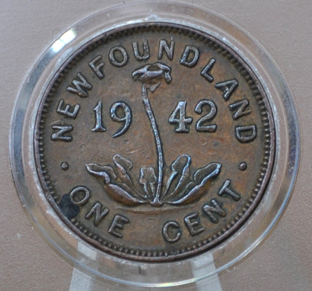 1942 Newfoundland Cent - XF/AU Grade / Condition - One Cent ...