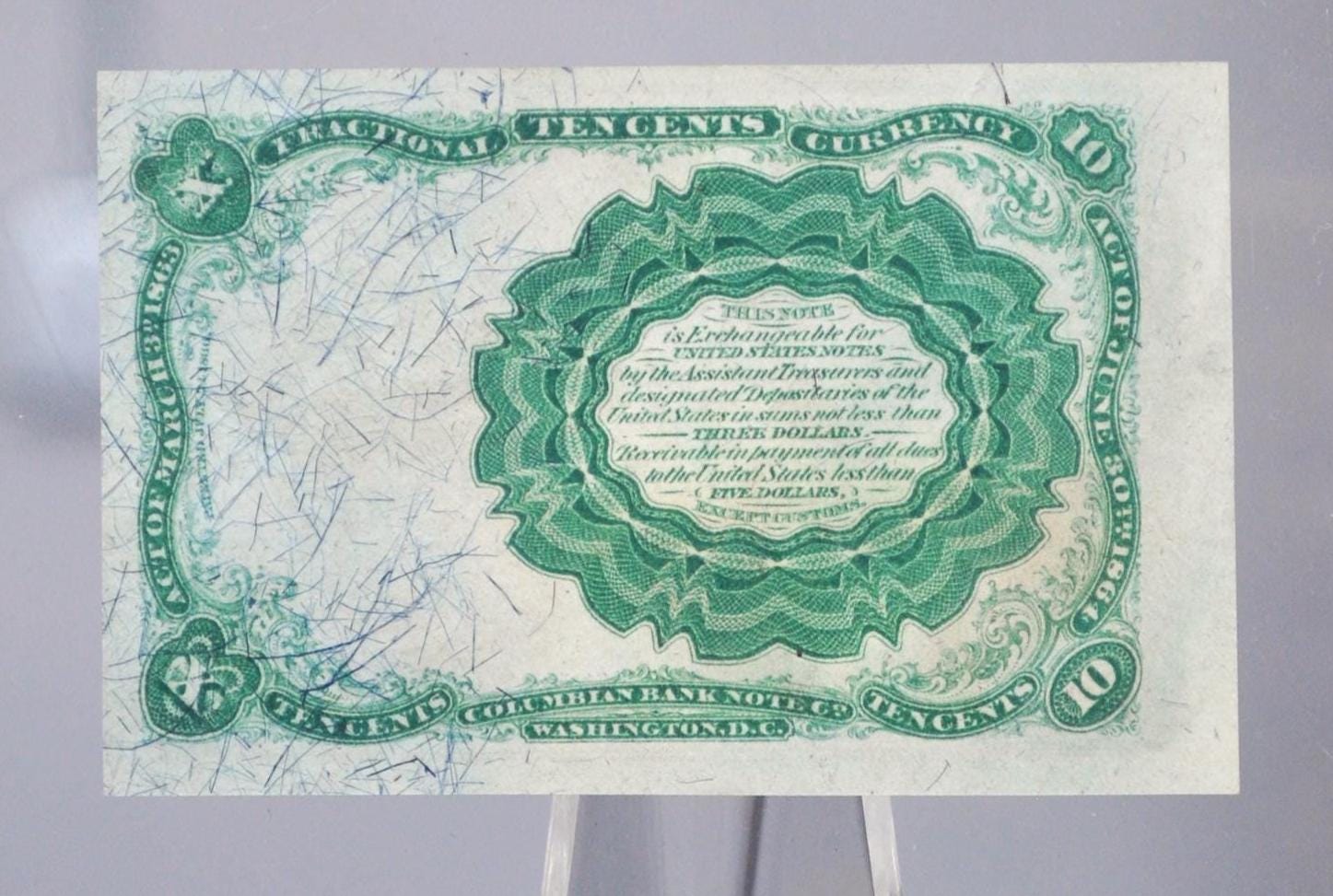 1874 5th Issue Fractional Currency 10 Cent - Choose by Grade/condition ...
