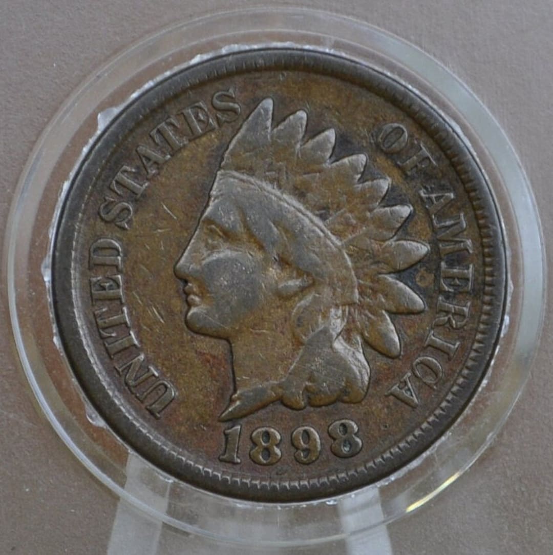 1898 Indian Head Penny VG very Good Grade / Condition - Etsy