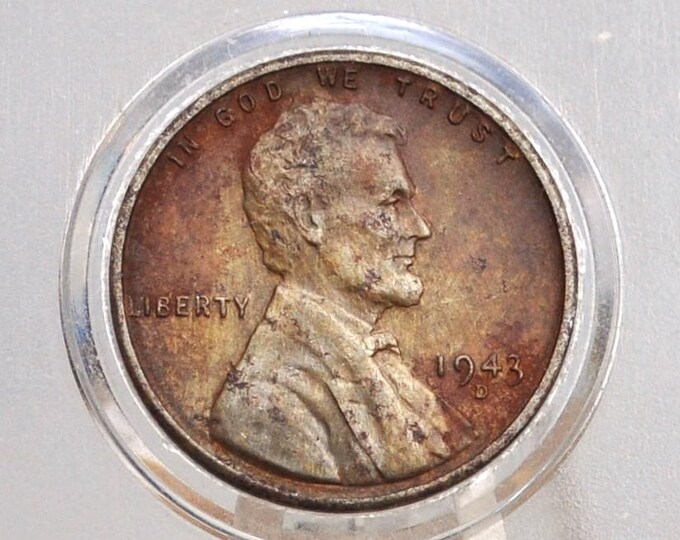 1943 Wheat Penny, Weird Color, WWII Era 1943 US Cent - WW2 Wheat Penny ...
