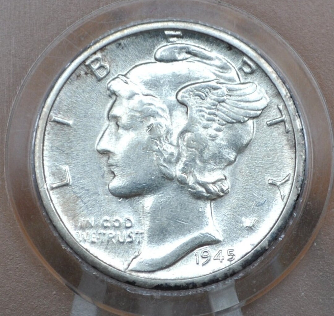 1945 Mercury Silver Dimes, P,D,S - Choose by Mint & Grade - 1945 D ...