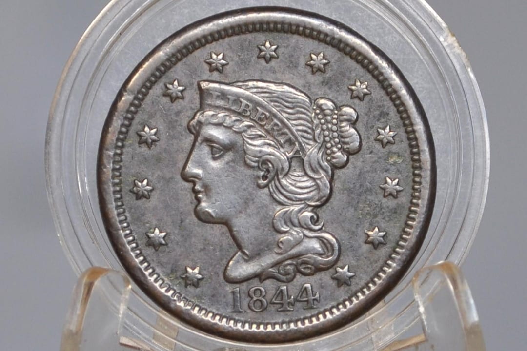 1844 Braided Hair Large Cent - Choose by Grade / Condition - 1844 ...