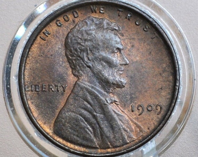 1909 VDB Wheat Penny - MS63 (choice Uncirculated) Grade, Red-brown ...