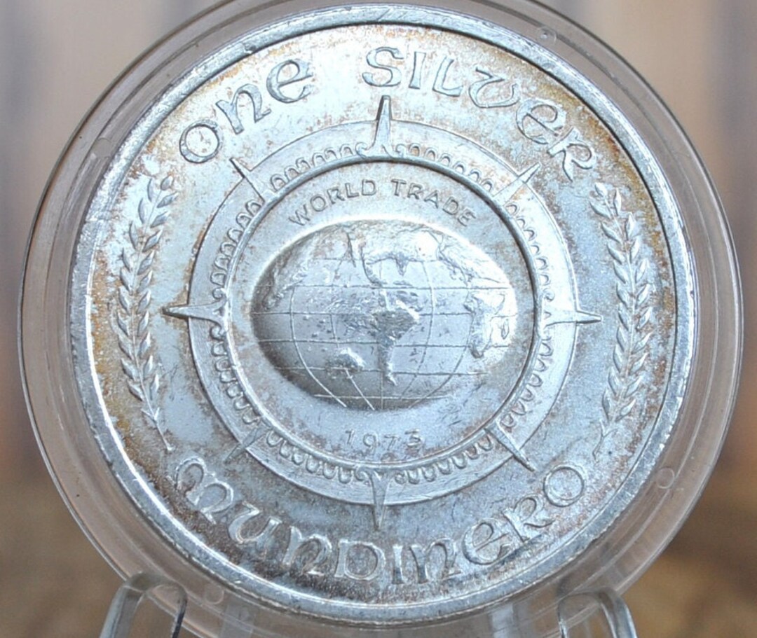 1973 One Silver Mundinero - Beautiful Vintage Silver Round - World ...