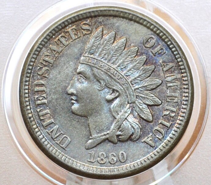 1860 Indian Head Penny - MS64 Choice Uncirculated, Superior Eye Appeal ...