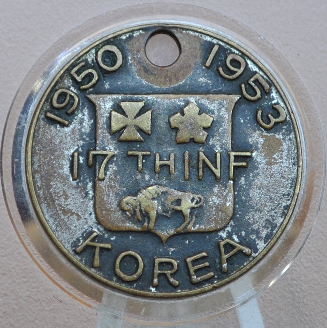 1950-1953 17th Infantry Korean War Challenge Coin Token - Korea War ...