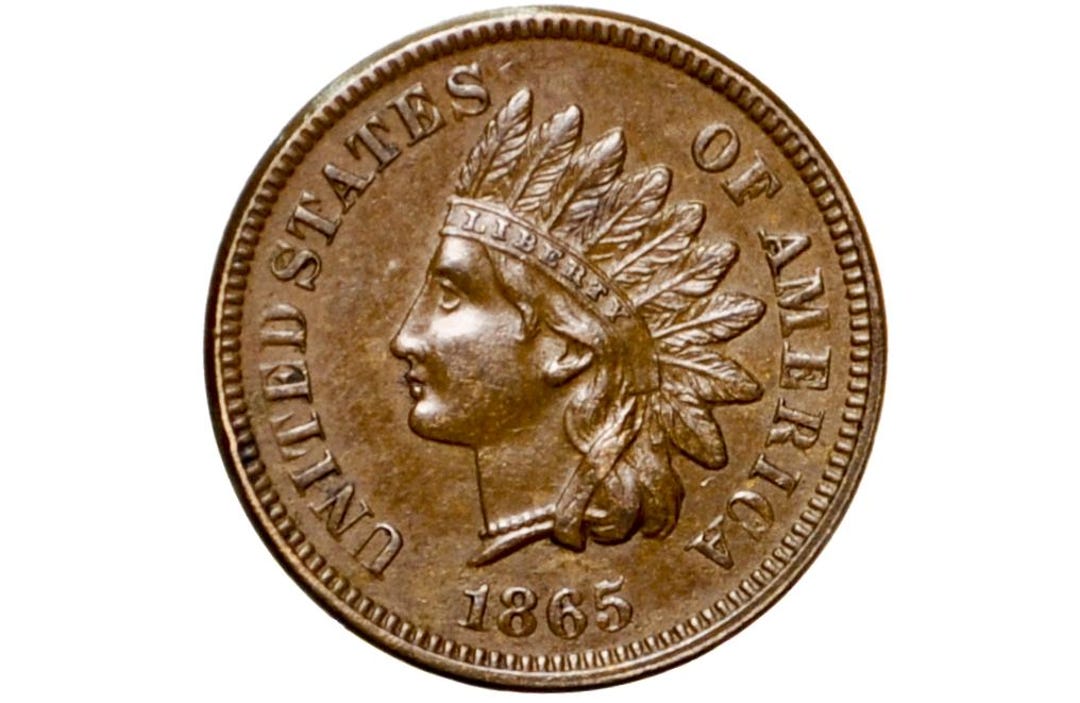 1865 Indian Head Penny - Choose by Grade - Civil War Era Coin - 1865 ...