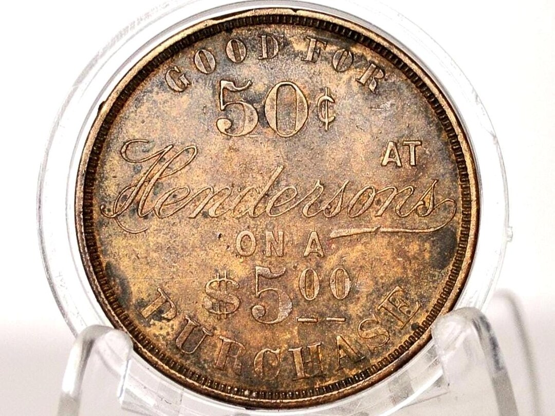 1907 George Washington Worcester Hendersons Good for 50 Cents ...